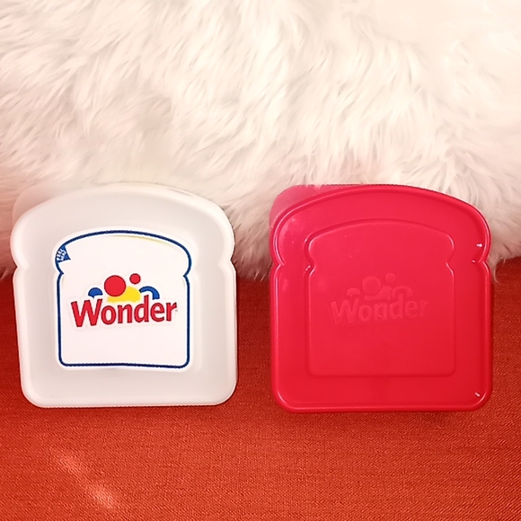 Vintage | Kitchen | 2 Wonder Bread Plastic Sandwich Food Containers ...
